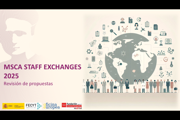 Sesiones informativas y documentación de apoyo Convocatoria de intercambio de personal MSCA SE ...